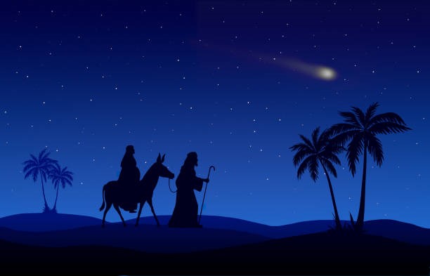 The Bible In Paintings: JOSEPH AND MARY TRAVEL TO BETHLEHEM